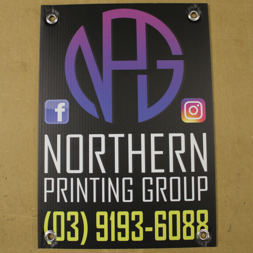 Corflute Signs Thickness 5mm | Northern Printing Group